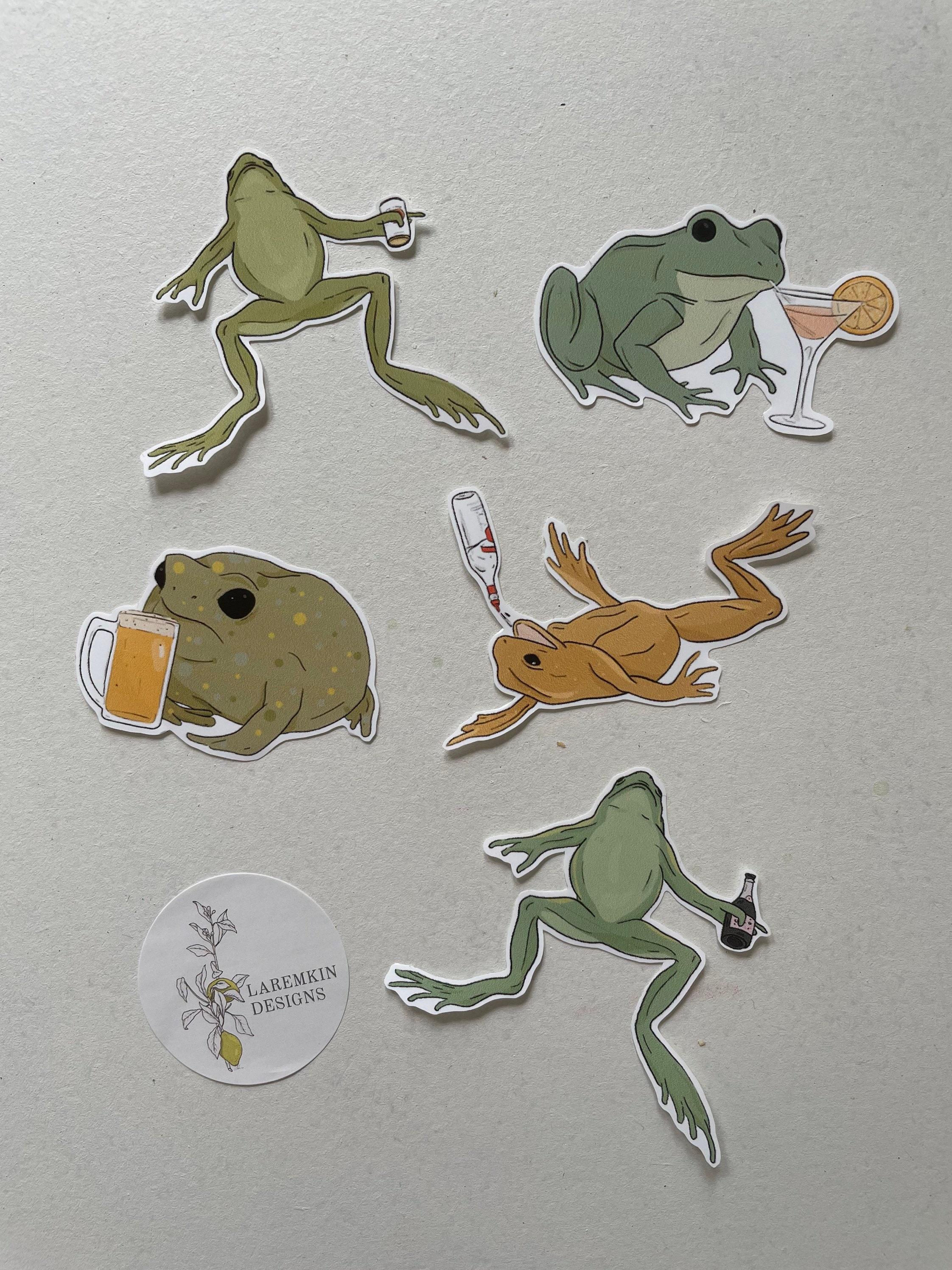 A Frog Too Many sticker pack - Etsy.de