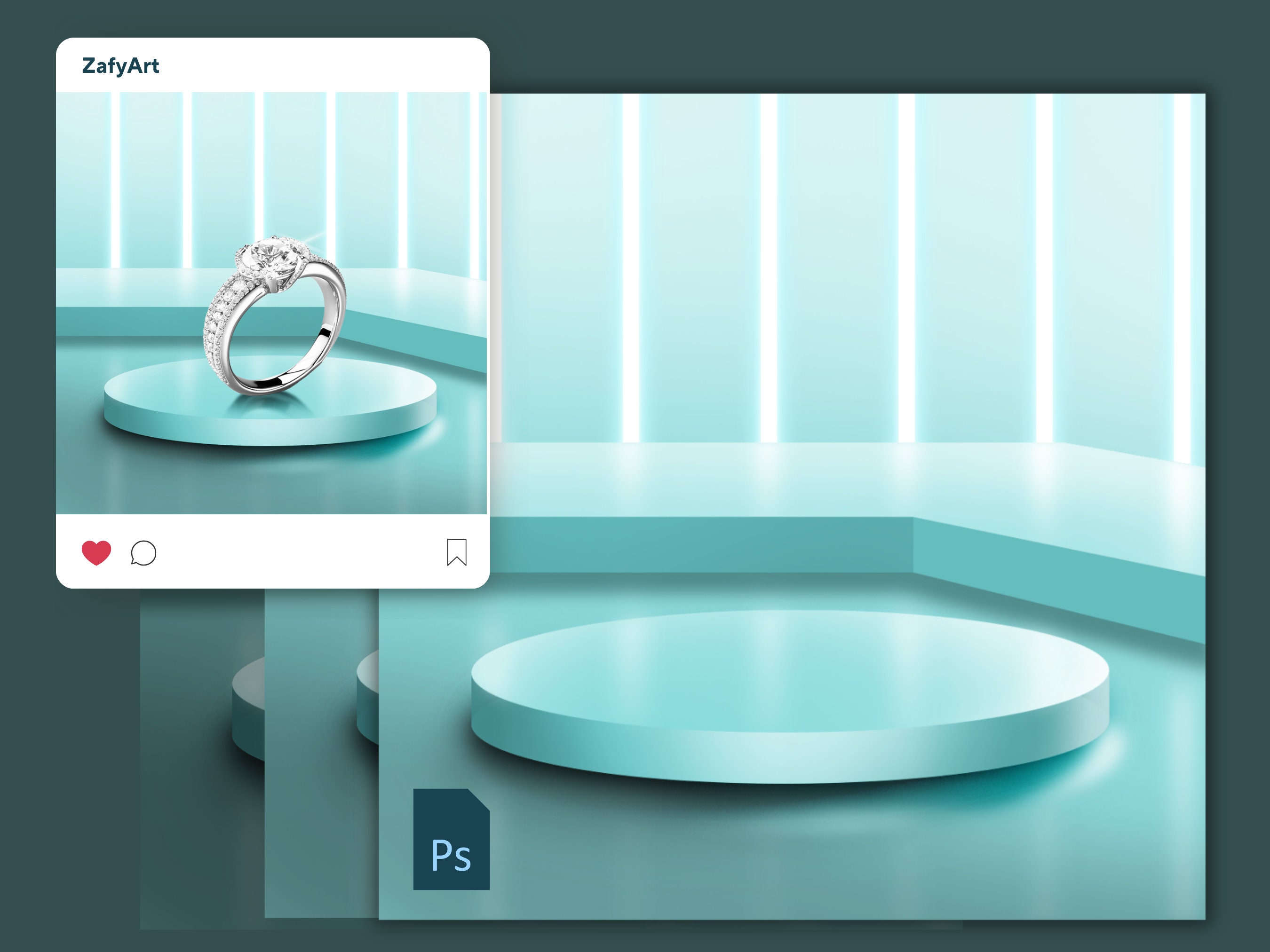 Modern Product Display Mockup Template for Instagram, Facebook Ads ...