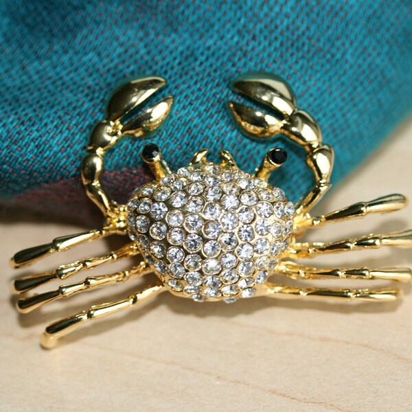 Crab Brooch - Etsy