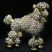 Rhinestone Crystal Poodle-dog-puppy Pin Brooch - Etsy