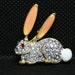 Rhinestone Crystal Easter Rabbit/bunny Brooch Pin, Easter Jewelry Gift ...
