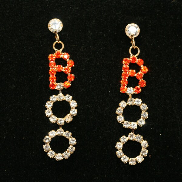 Rhinestone Earrings - Etsy