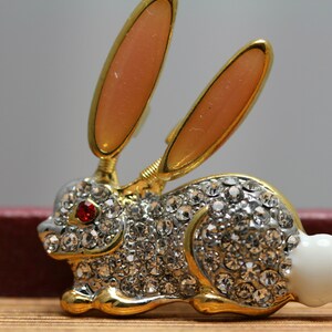 Rhinestone Crystal Easter Rabbit/bunny Brooch Pin, Easter Jewelry Gift ...
