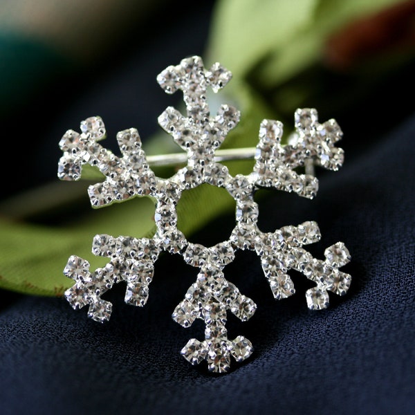 Snowflake Brooch Pin - Etsy