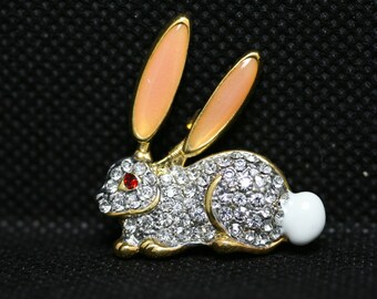 Bunny Brooch Pin | Etsy