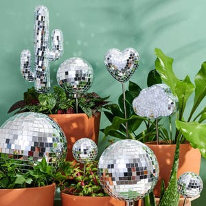 Disco Cactus - Disco Ball Decorative Plant Stakes - Etsy