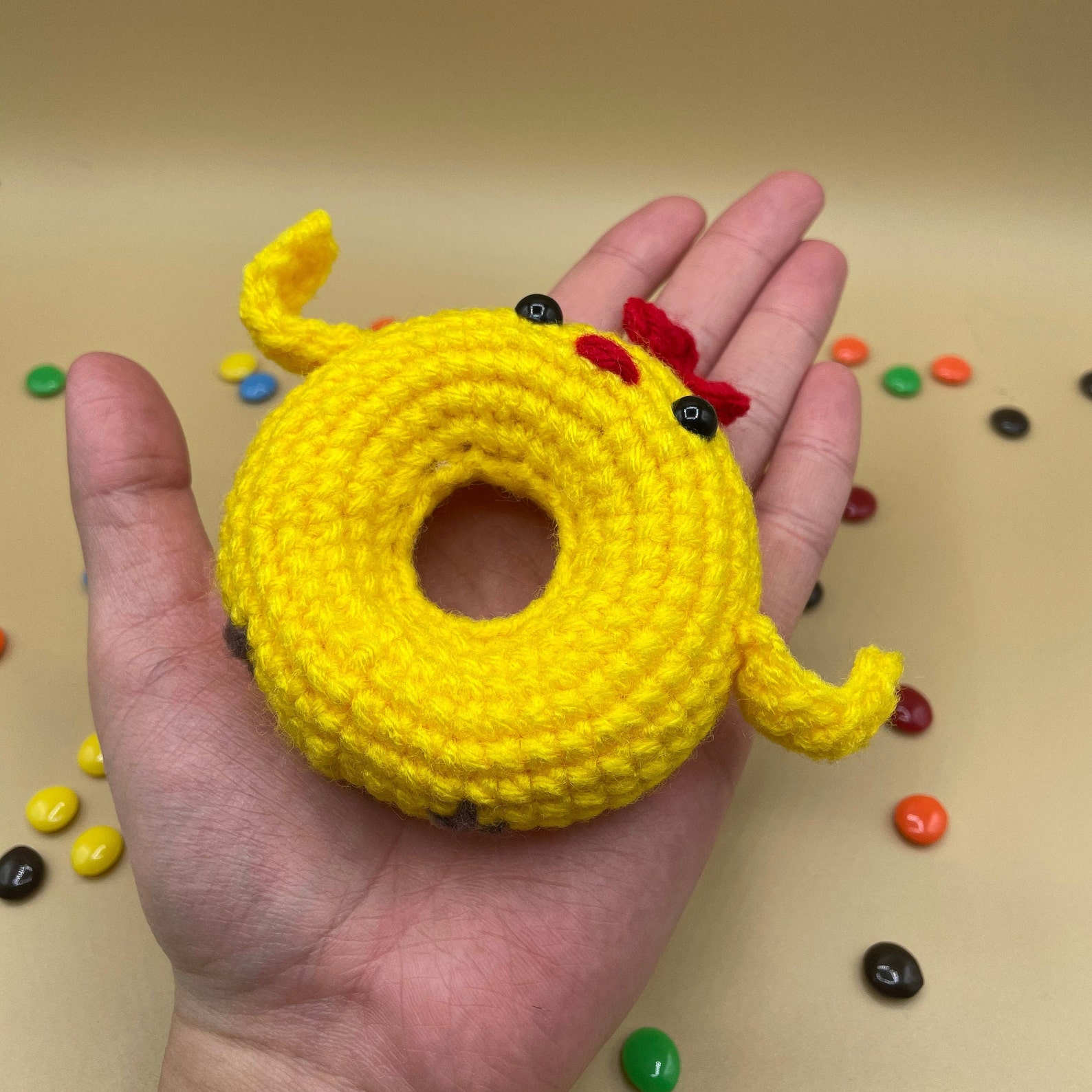 Crochet Donut Animal Plush Dolls Handmade Crochet Donut - Etsy