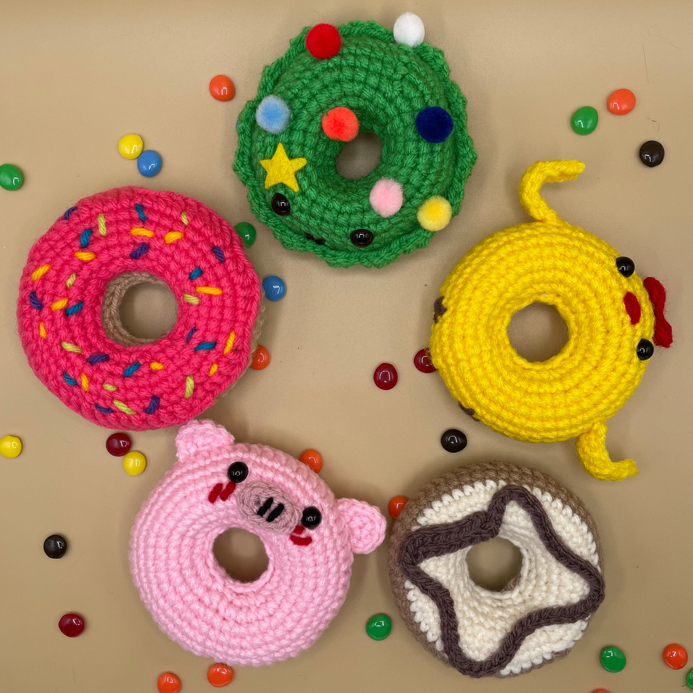 Crochet Donut Animal Plush Dolls | Handmade Crochet Donut | Donut ...