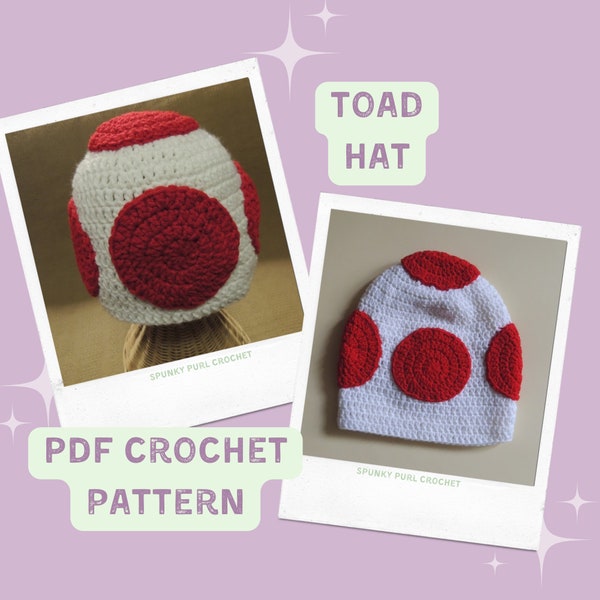 Crochet Super Mario Toad Pattern - Etsy