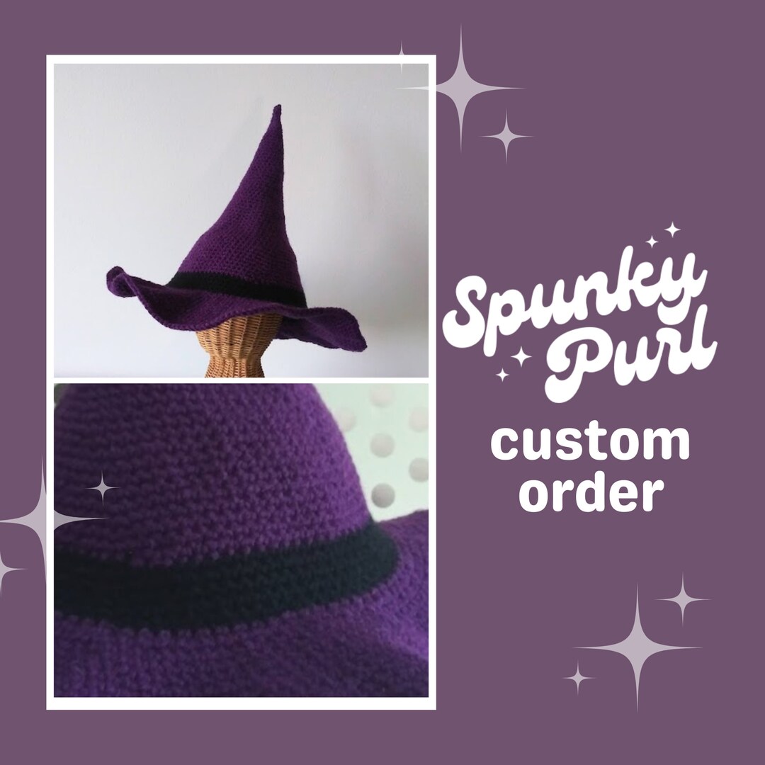 Bewitched Hat Made to Order Witch Hat Halloween Costume Spooky Goth ...