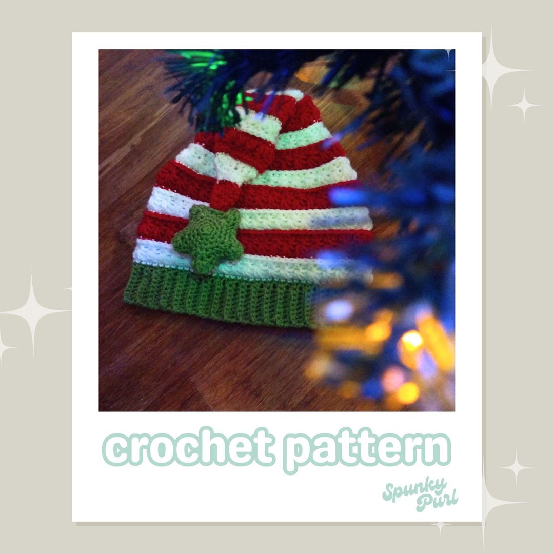 Grinchmas Hat - Crochet Pattern - Grinch - Dr Seuss - Elf Hat ...