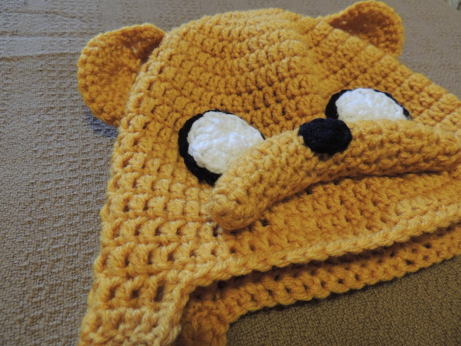Jake Hat Pattern Adventure Time Jake the Dog TV Crochet - Etsy