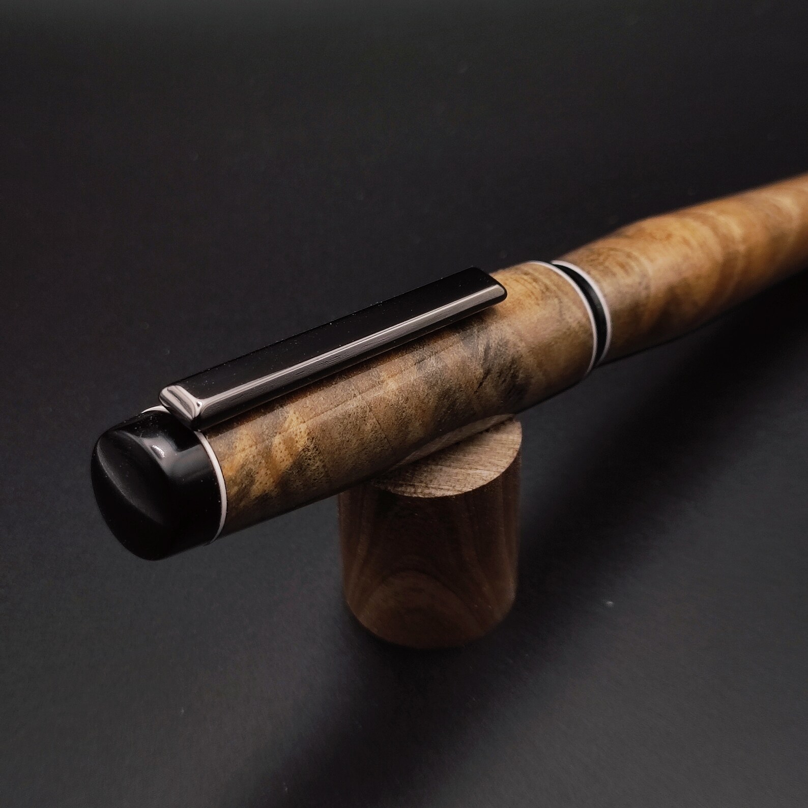 Walnut and Ebonite Fountain Pen/bespoke Fountain Pen Made of Italian ...