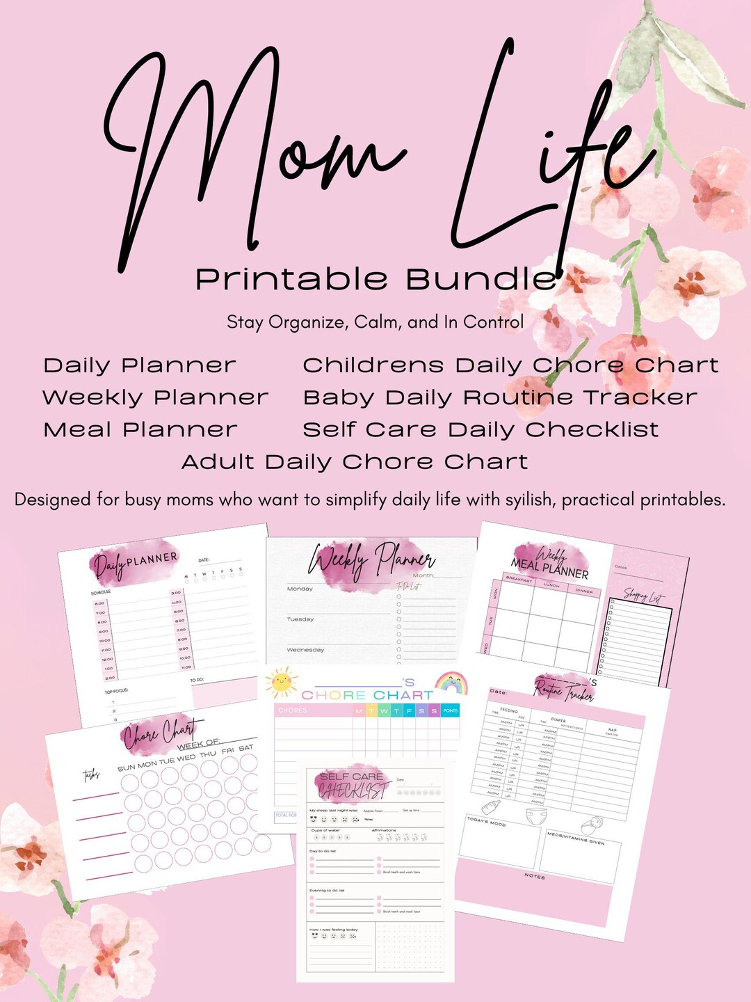 Mom Life Printable Bundle - Etsy