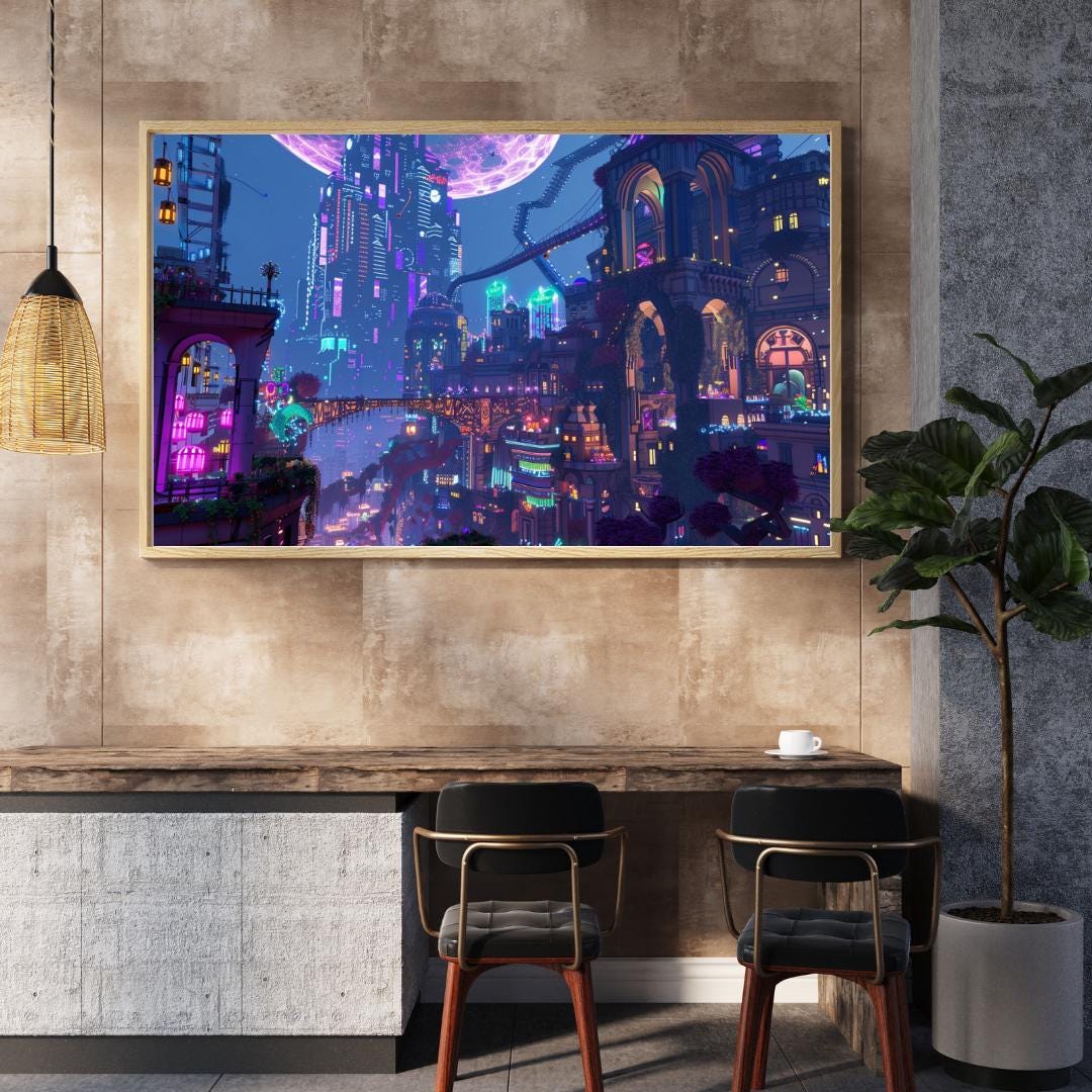 Fantasy Sci Fi Realm Digital Art - Mystical World Printable Poster - Etsy