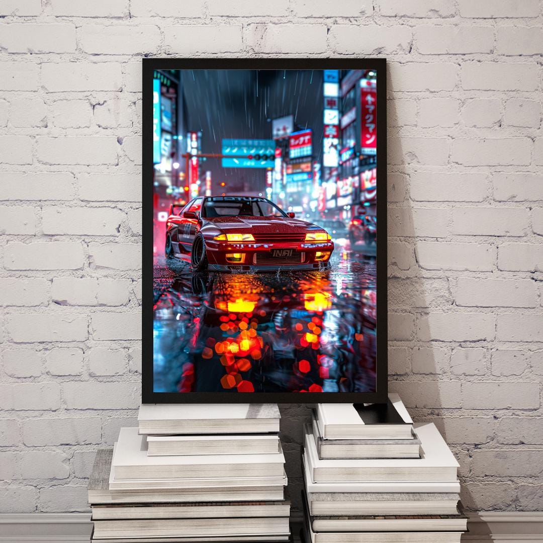 Futuristic Sci-fi Concept Car Poster – Gift for Car Lovers, Cyberpunk ...