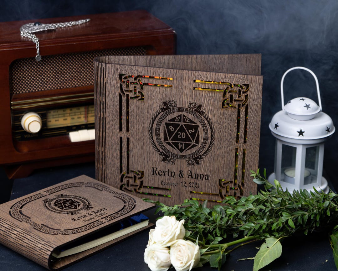 Personalized Wooden Wedding Guest Book: Laser Engraved Keepsake - Etsy
