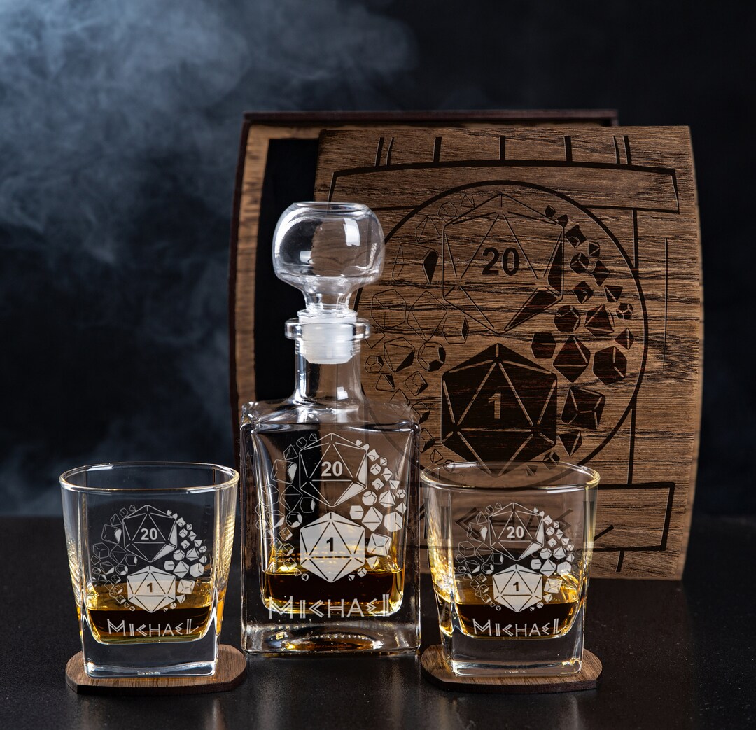 Personalized Whiskey Gift Set - Decanter Set Number 164 - Gift for ...