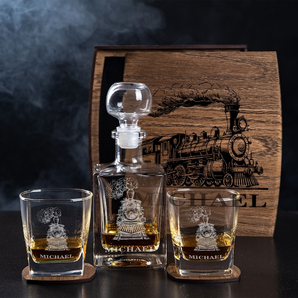 Train Whiskey Decanter - Etsy