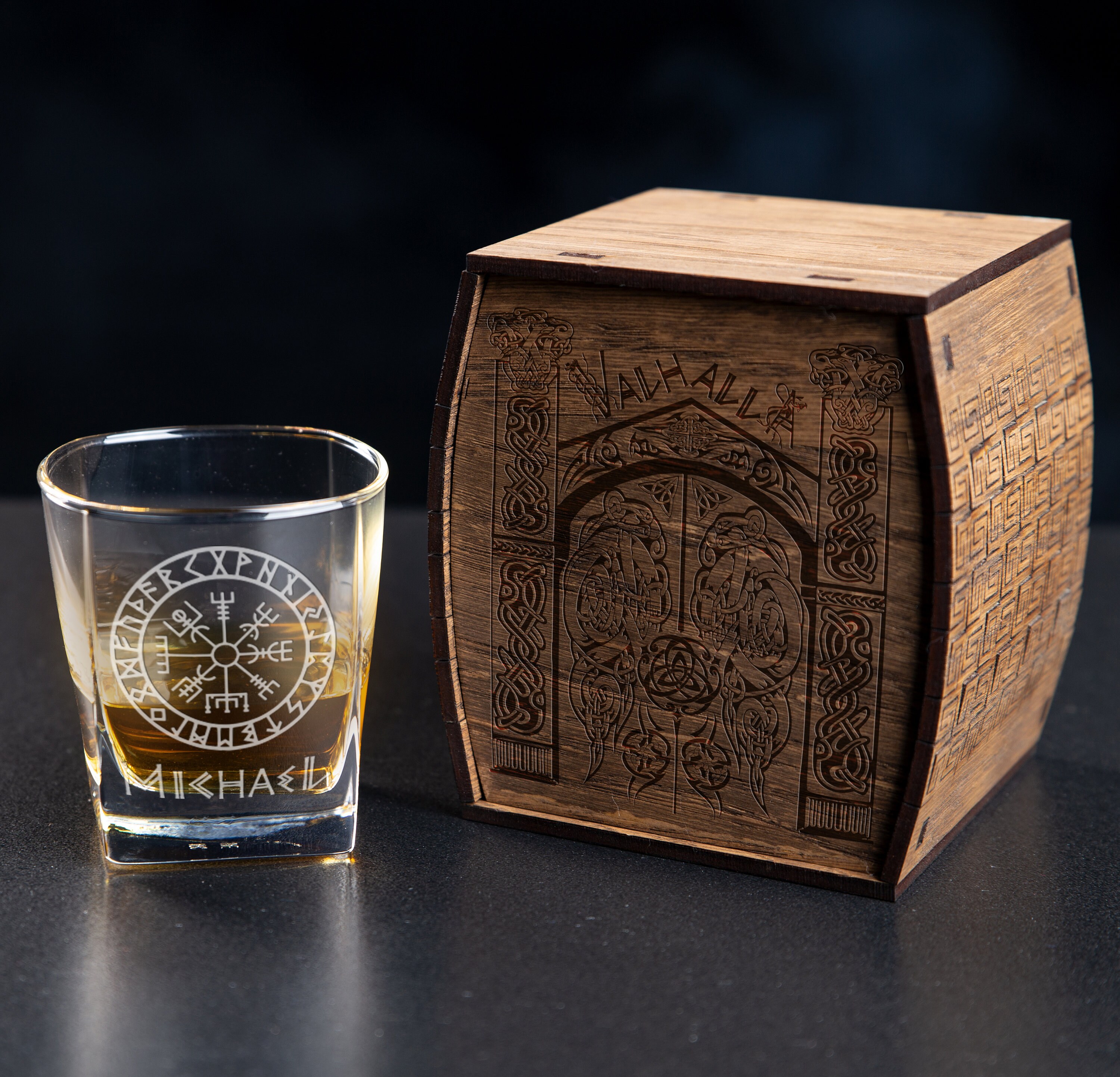 Personalized Viking Whiskey Decanter Set - 159 - : Engraved Valhalla ...
