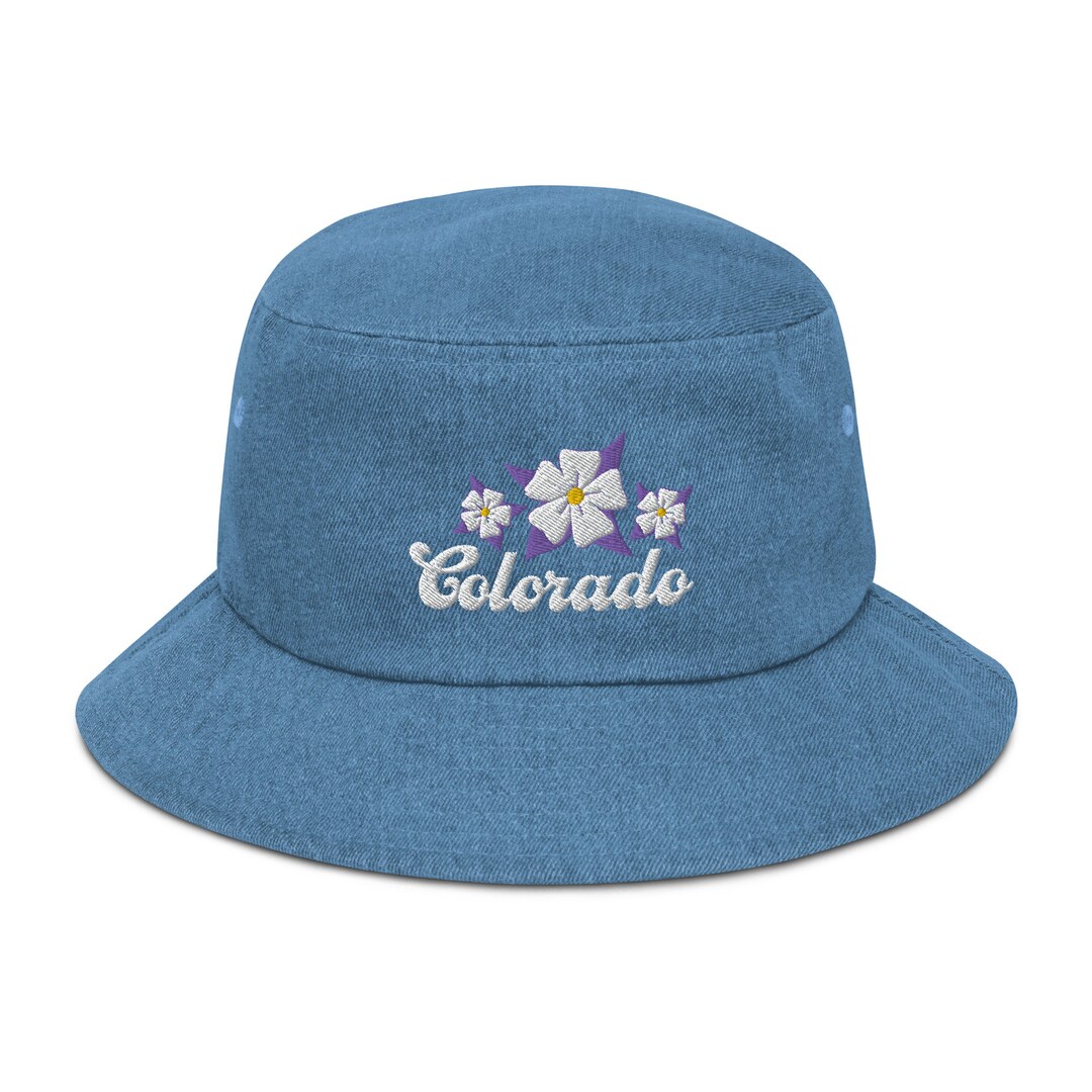 Colorado Bucket Hat - Columbine Flower - Adventure Hiking 90's Hat ...