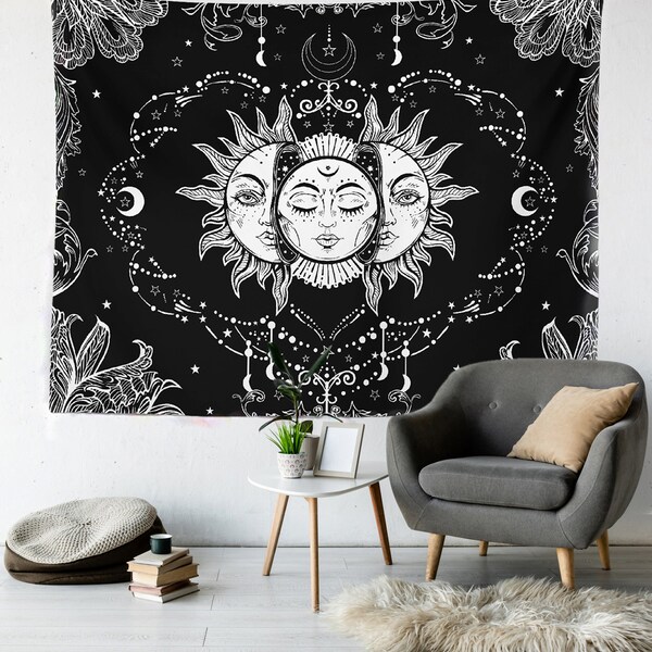 Sun and Moon Tapestry - Etsy