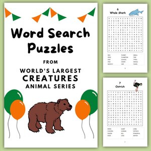 My Animal Book Series 2 - Lapbook, Word Search Puzzles, and Reading ...