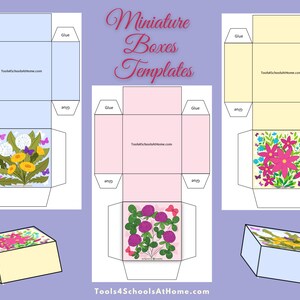 16 Printable Miniature Gift Boxes - Etsy