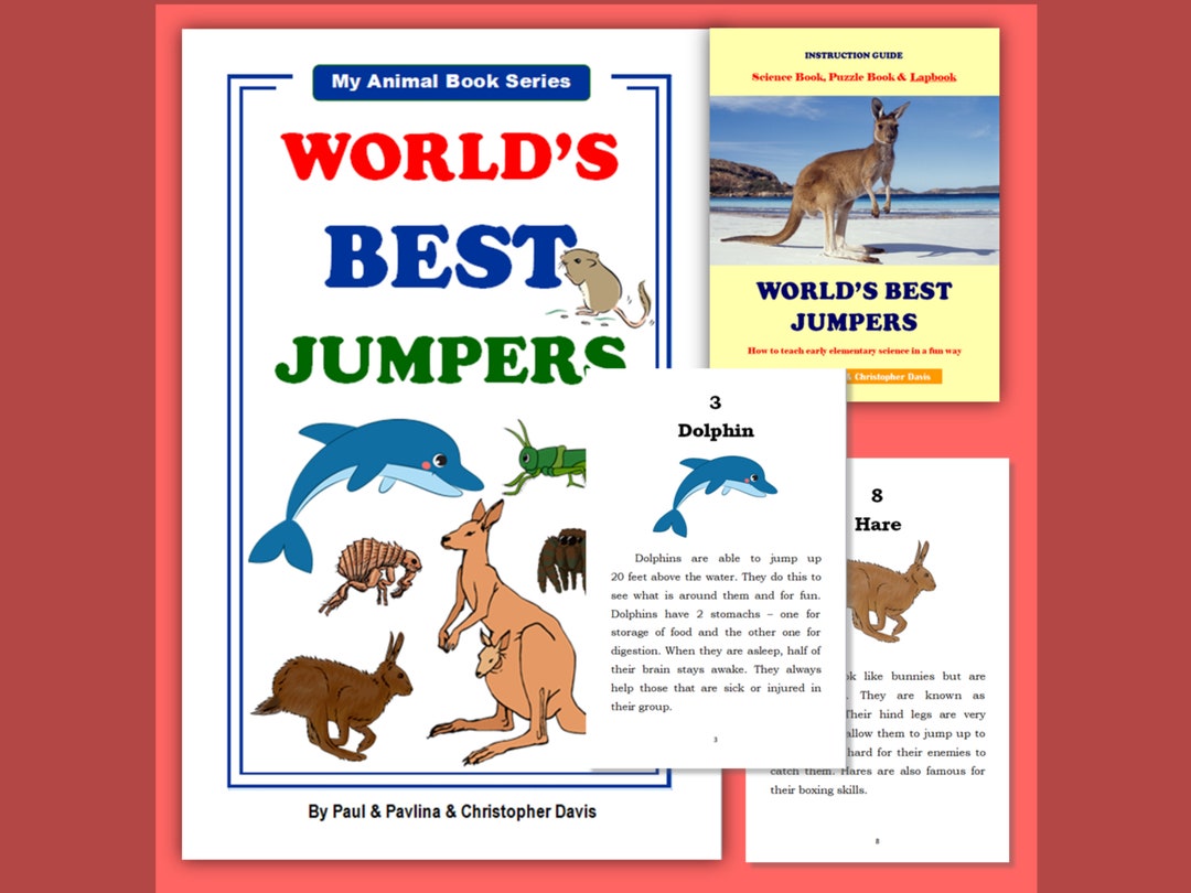 My Animal Book Series 1 - Lapbook, Word Search Puzzles, and Reading ...