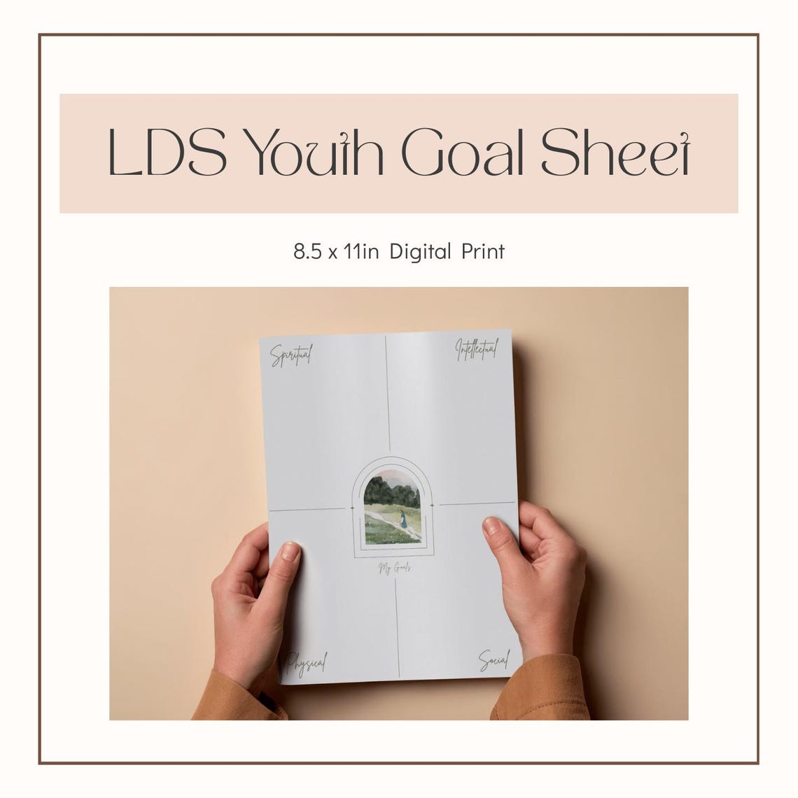 LDS Youth Goal Sheet Printable | Children & Youth Goal Program ...