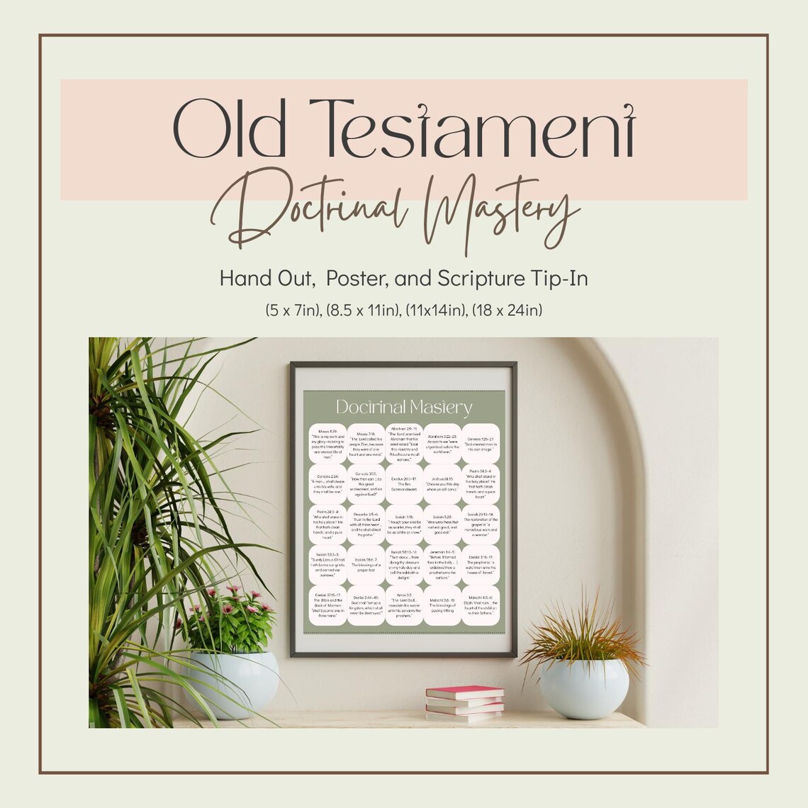 Doctrinal Mastery Scripture Printable | LDS Seminary | Scripture Study ...