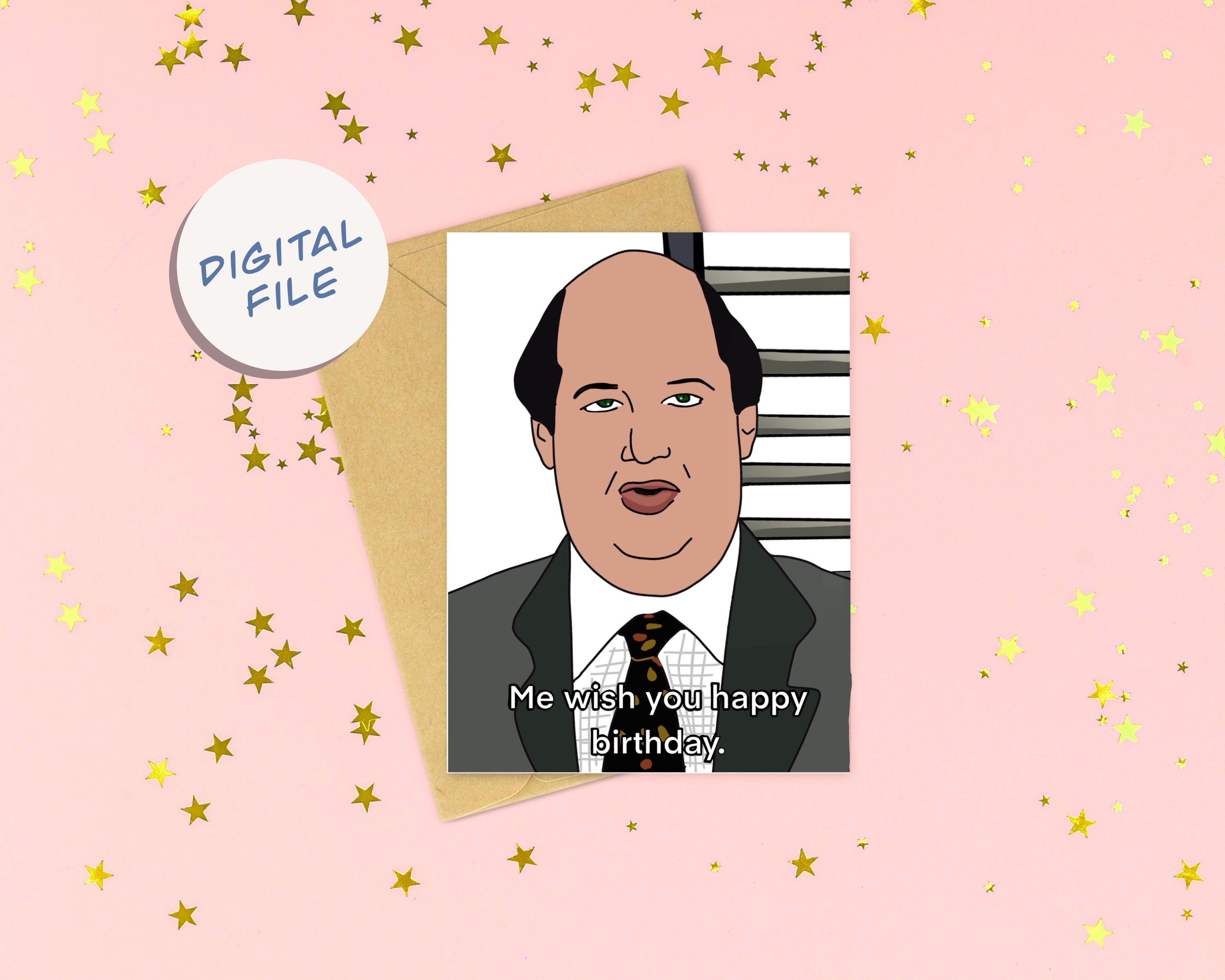 Digital the Office Birthday Card, Kevin, Funny, for Him, for Her - Etsy UK