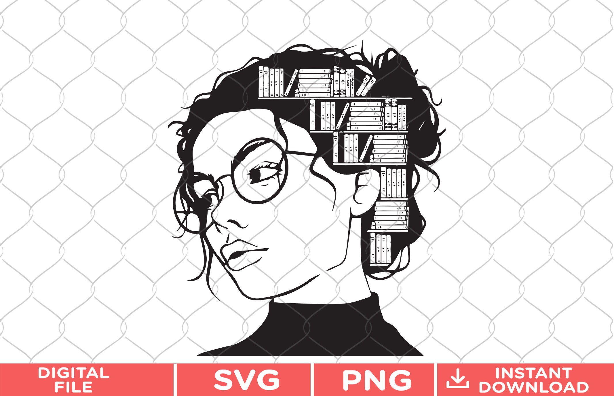 Loves Books SVG PNG Lady library svg Mom life svg Just a | Etsy