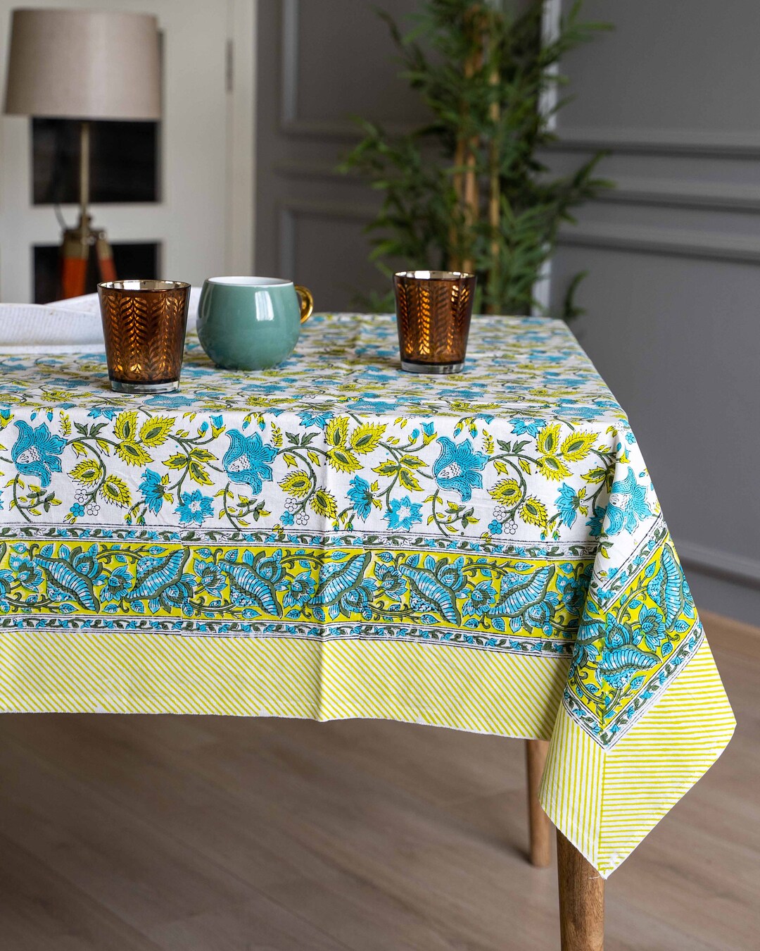 Indian Block Print Tablecloth Hand Printed Table Cover - Etsy
