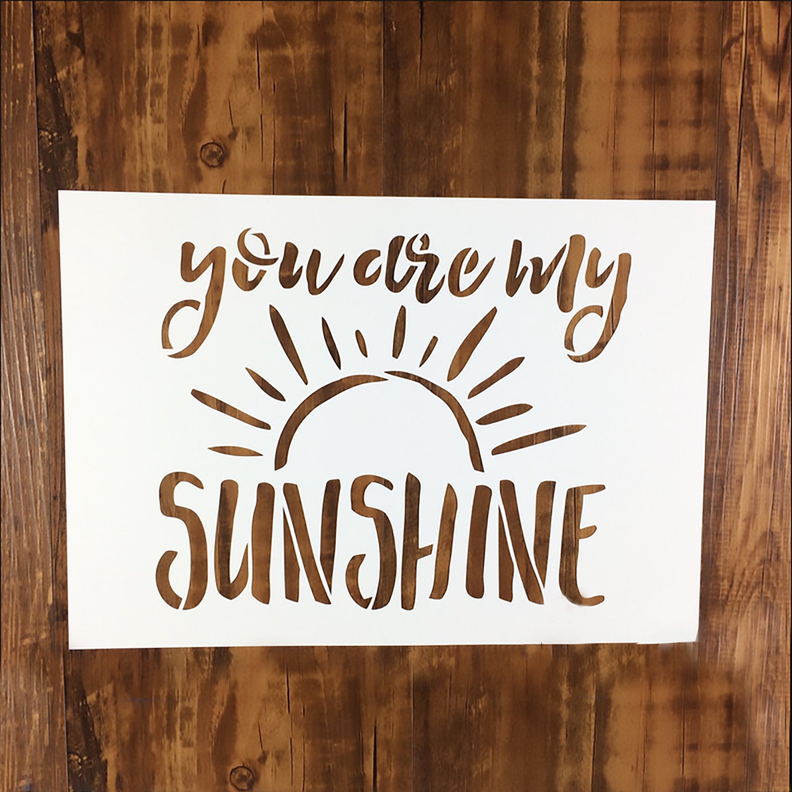 You Are My Sunshine Stencil English Stencil DIY Painting | Etsy