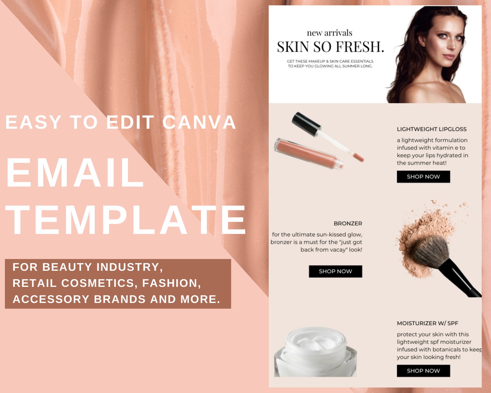 Email Template Beauty, Fashion, Hair Salon, Fashion Boutique, Email ...