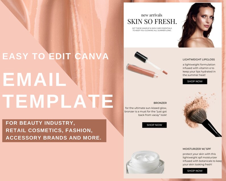 Email Template Beauty, Fashion, Hair Salon, Fashion Boutique, Email ...