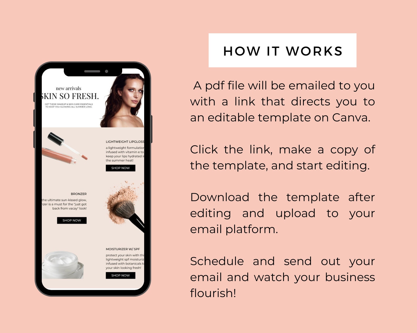 Email Template Beauty, Fashion, Hair Salon, Fashion Boutique, Email ...
