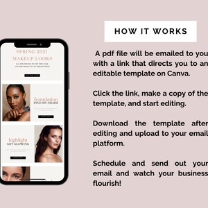 Email Template Beauty Salon, Lash, Hair Salon, Fashion Boutique, Email ...