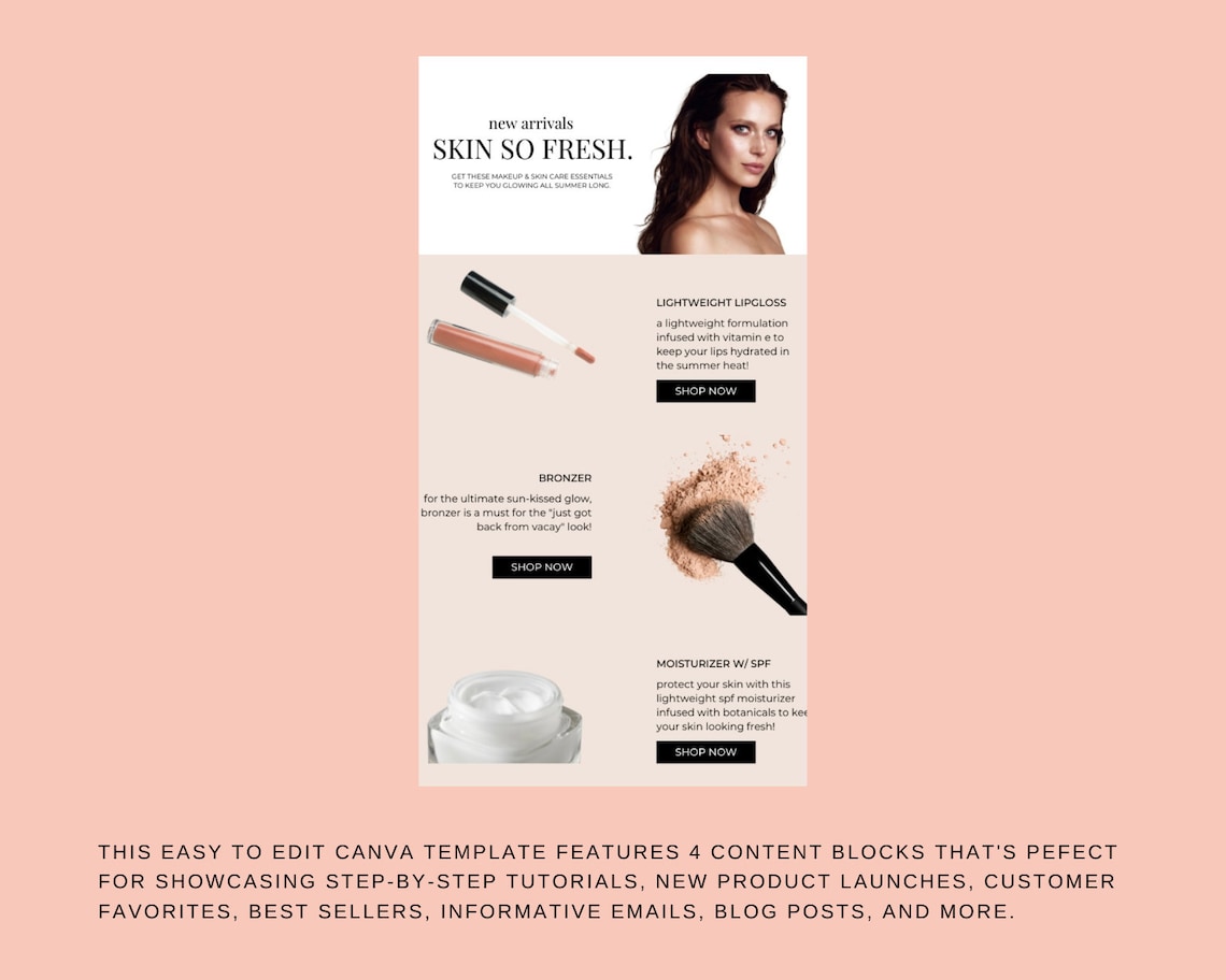 Email Template Beauty, Fashion, Hair Salon, Fashion Boutique, Email ...