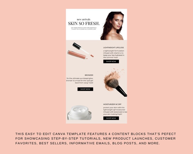 Email Template Beauty, Fashion, Hair Salon, Fashion Boutique, Email ...