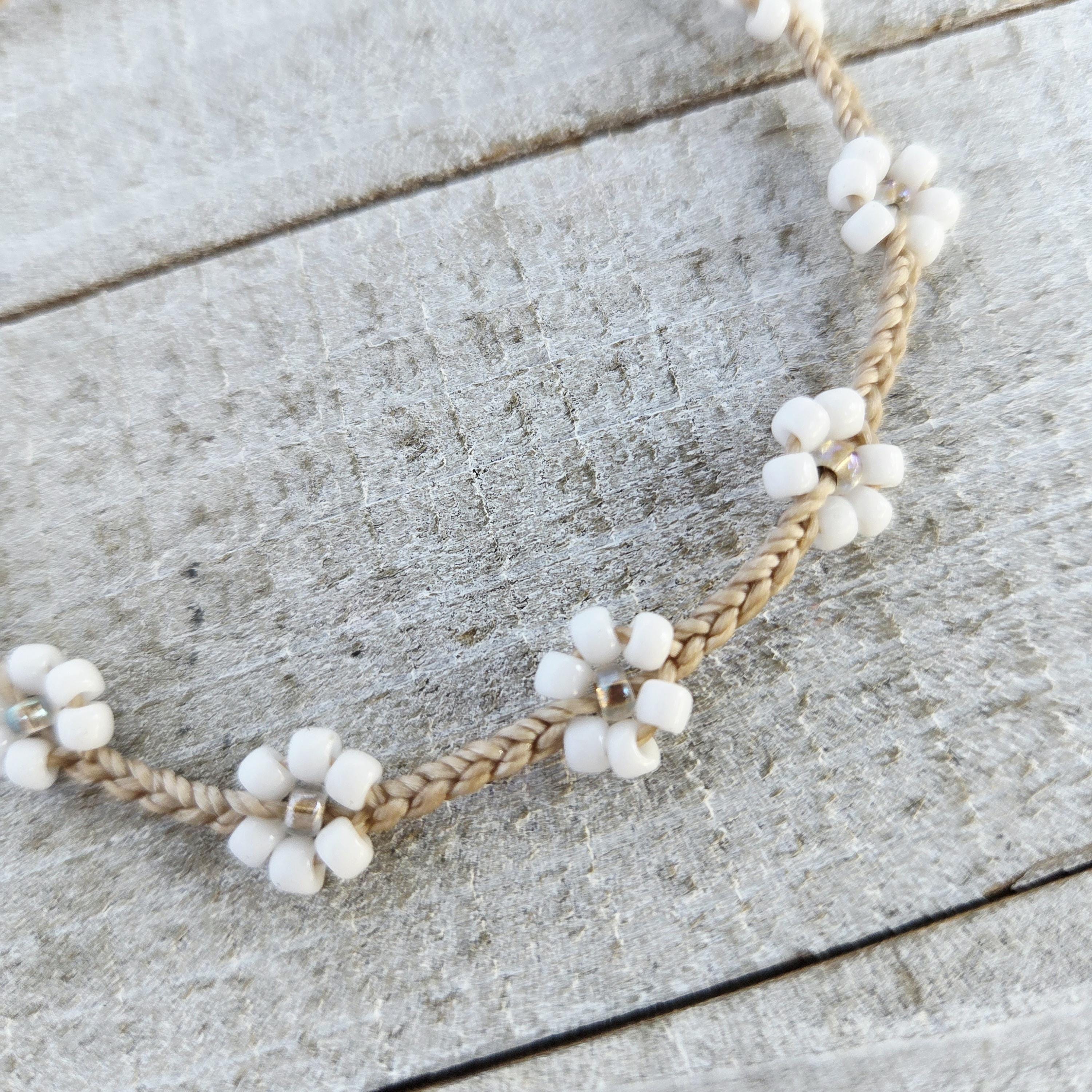 Daisy Chain Bracelet Pattern – Beginner Friendly Beaded Flower DIY (PDF ...