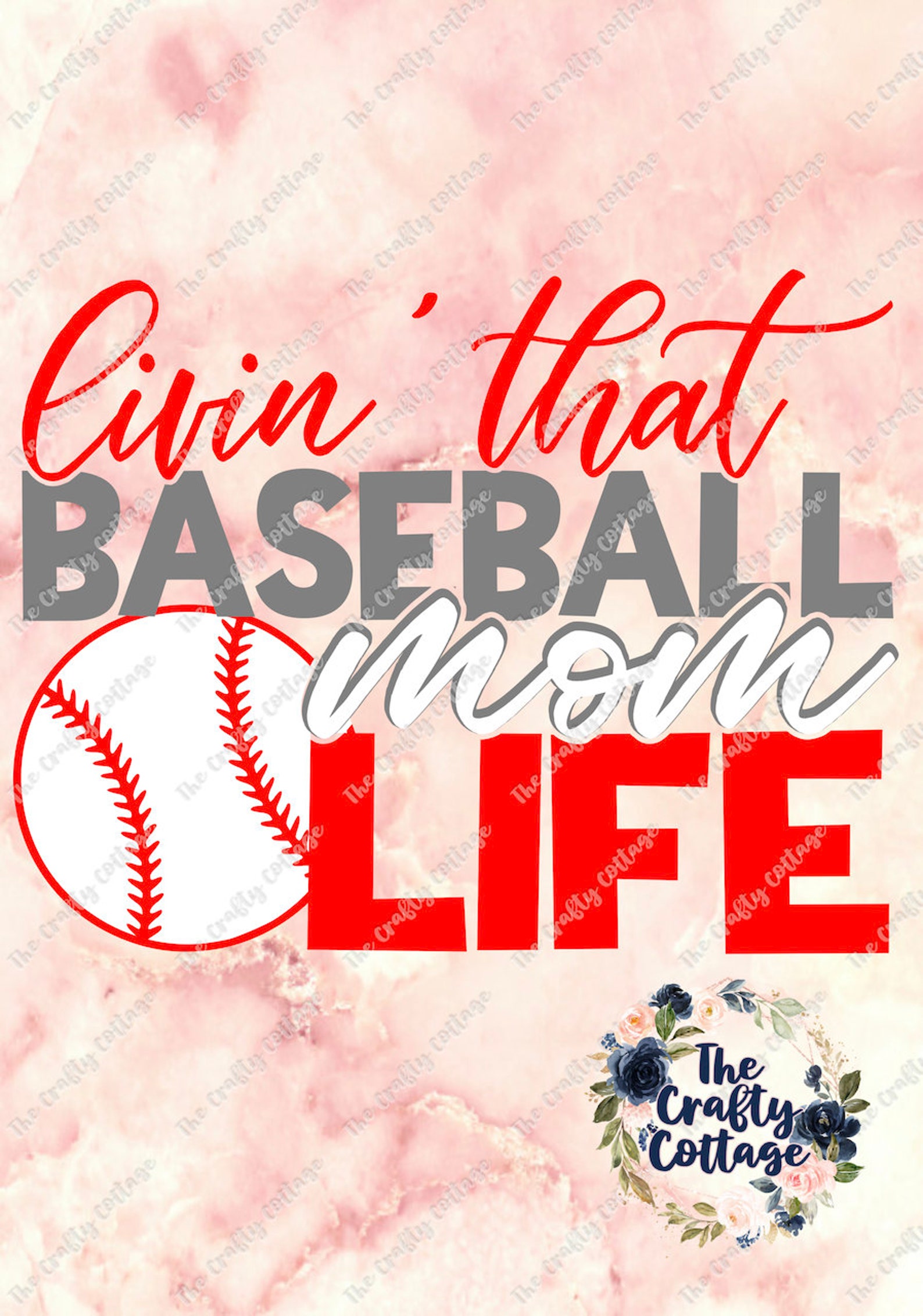 Livin That Baseball Mom Life Svg Baseball Mom Svg Etsy