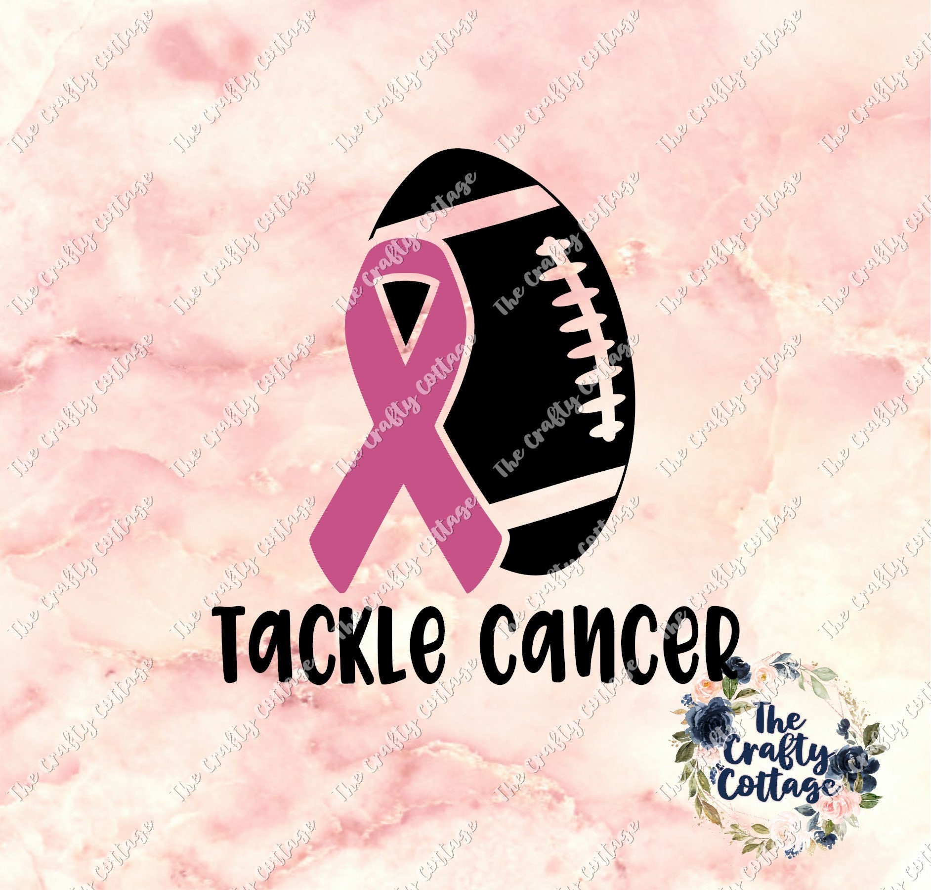 Cancer SVG / Tackle Cancer SVG / Football Cancer svg / cancer | Etsy