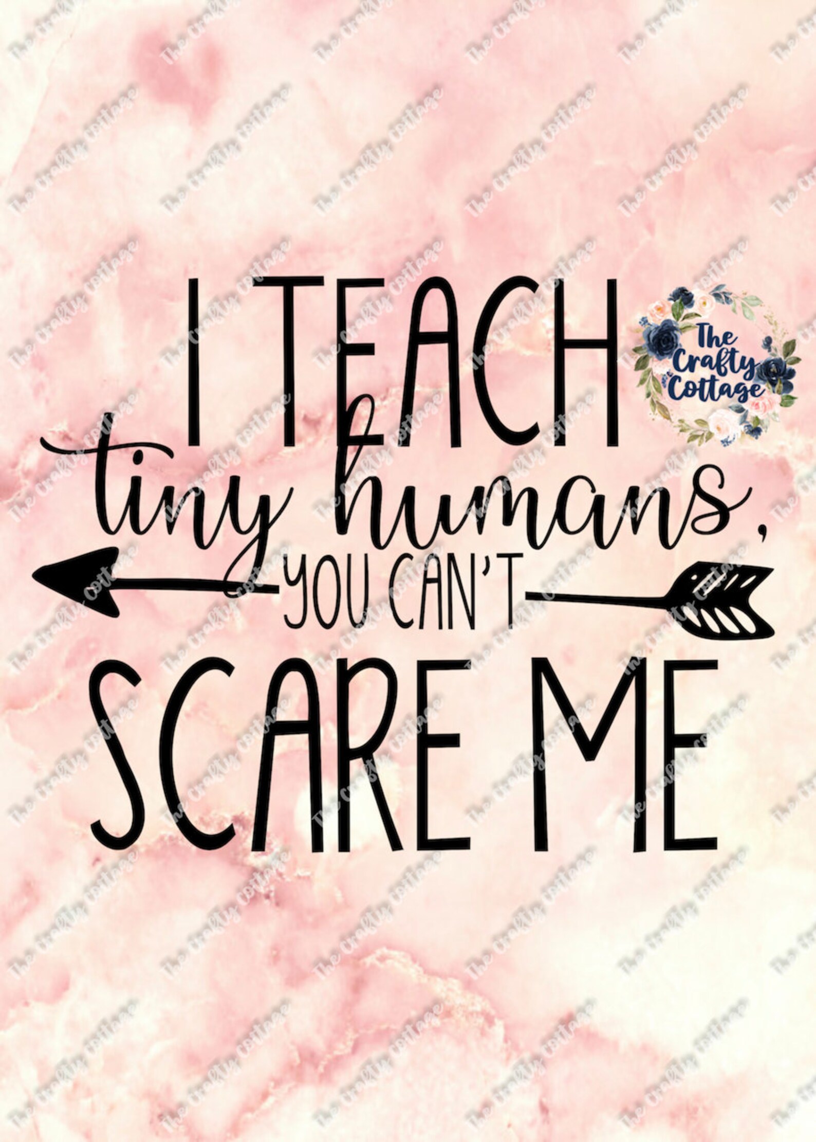 I Teach Tiny Humans You Can't Scare Me svg / Teacher SVG / | Etsy