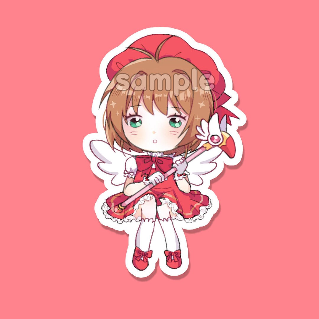 Shoujo CCS Vinyl Waterproof Stickers Sakura Magical Girl Stickers for ...