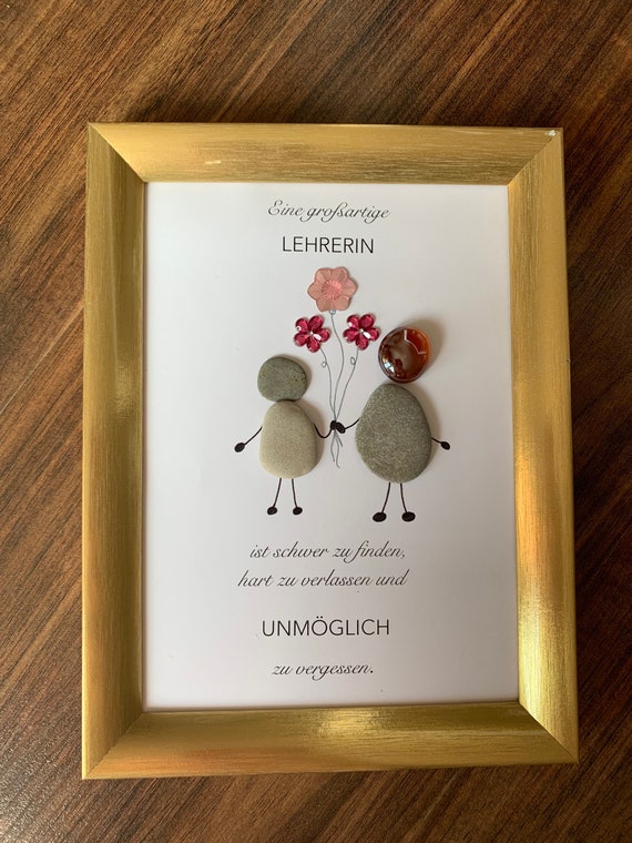 Abschiedsgeschenk Lehrerin Steinbild Abschied Unikat - Etsy Schweiz