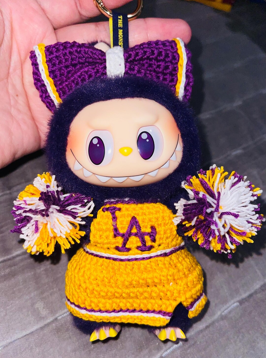 Labubu Los Angeles Lakers Cheerleader Handmade Crochet Dress With ...
