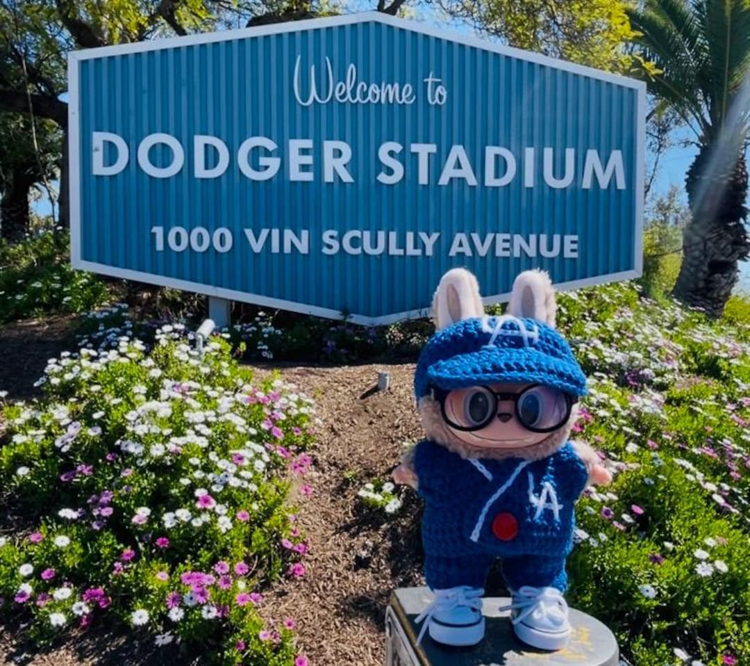 Labubu Dodgers Handmade Crochet Clothing - Etsy