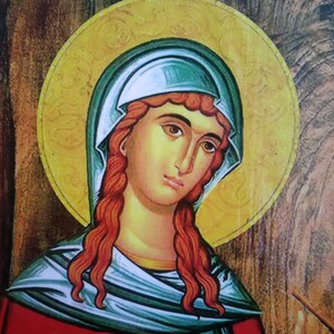 Saint Marina Icon, Handmade Greek Orthodox Icon of St Marina of Antioch ...